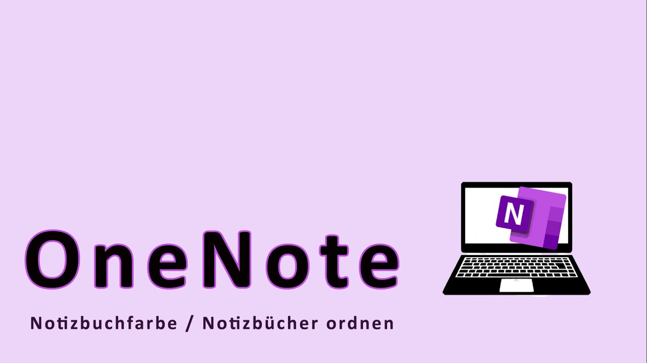 OneNote Notizbuchfarbe Ordnung erstellen - YouTube