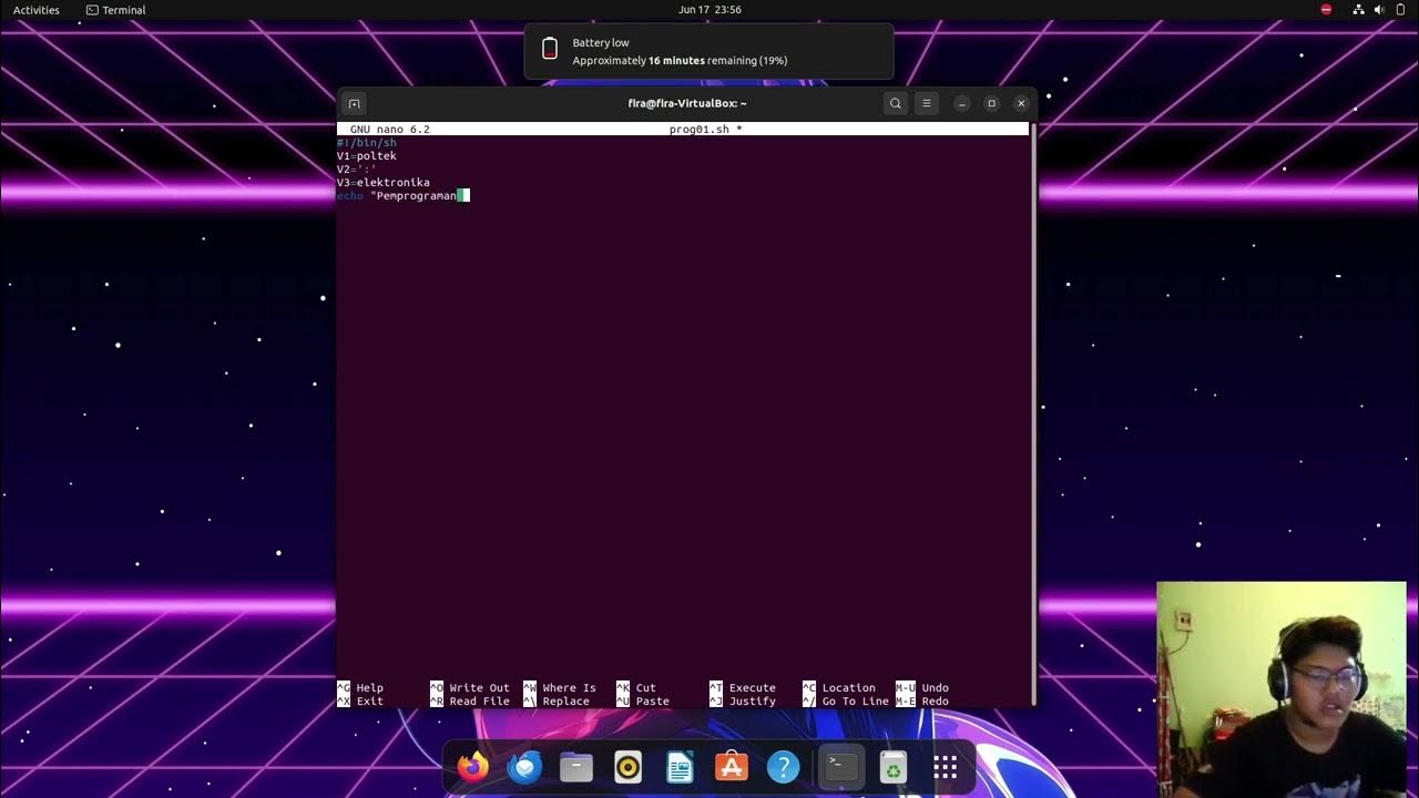 Pemprograman shell 1 - YouTube