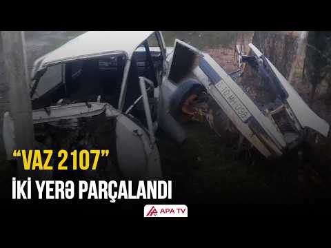 Oğuzda gecə saatlarında dəhşət saçan yol qəzası oldu | APA TV