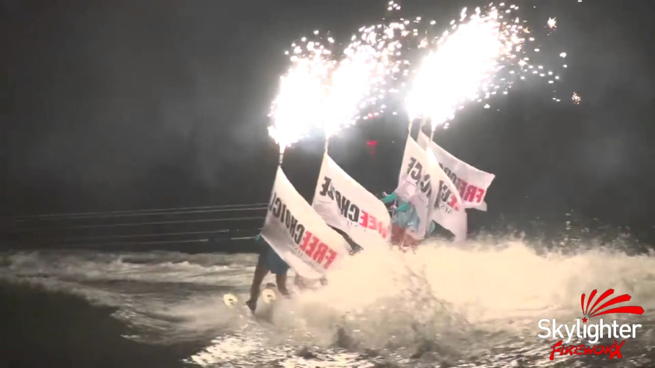 Fireworks and Interactive Water Show Multimedia Displays - YouTube