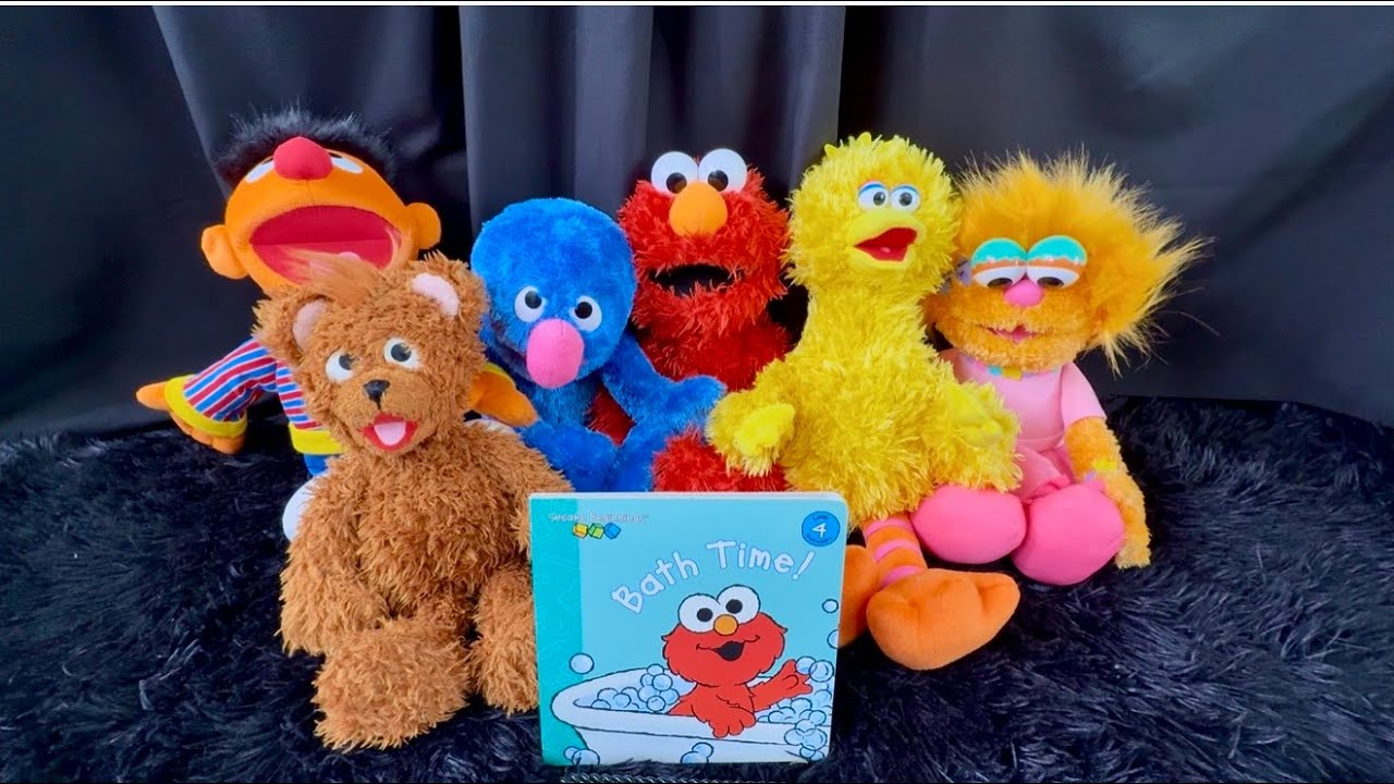 Sesame Street BATH TIME 🛁 Read along with KD Productions - YouTube