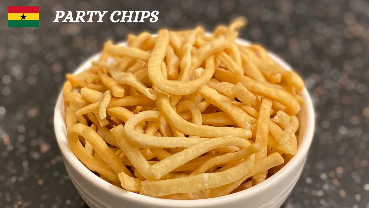 HOW TO MAKE GHANA PARTY CHIPS || SAVOURY FLOUR CHIPS || CHIN CHIN ...