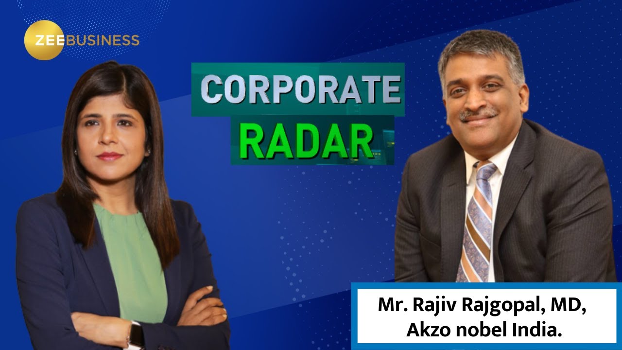 Mr. Rajiv Rajgopal, MD, Akzo nobel India In Talk With Zee Business ...