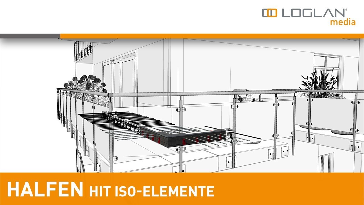 Animationsfilm HALFEN HIT: Anschlusselemente für den Balkon - YouTube