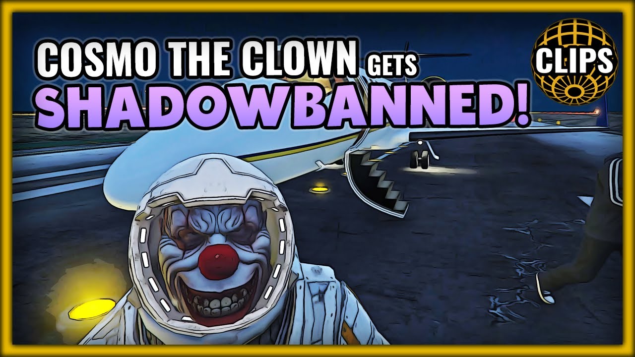 COSMO THE CLOWN GETS SHADOWBANNED! - YouTube