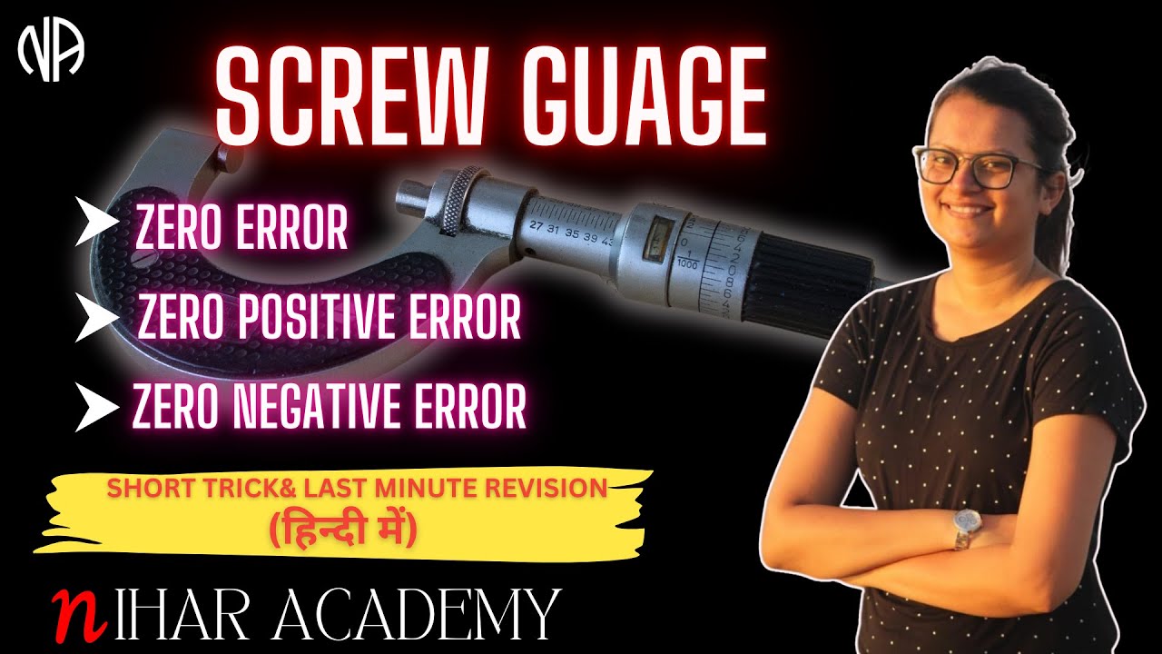 ERRORS in screw guage explained|physics - YouTube