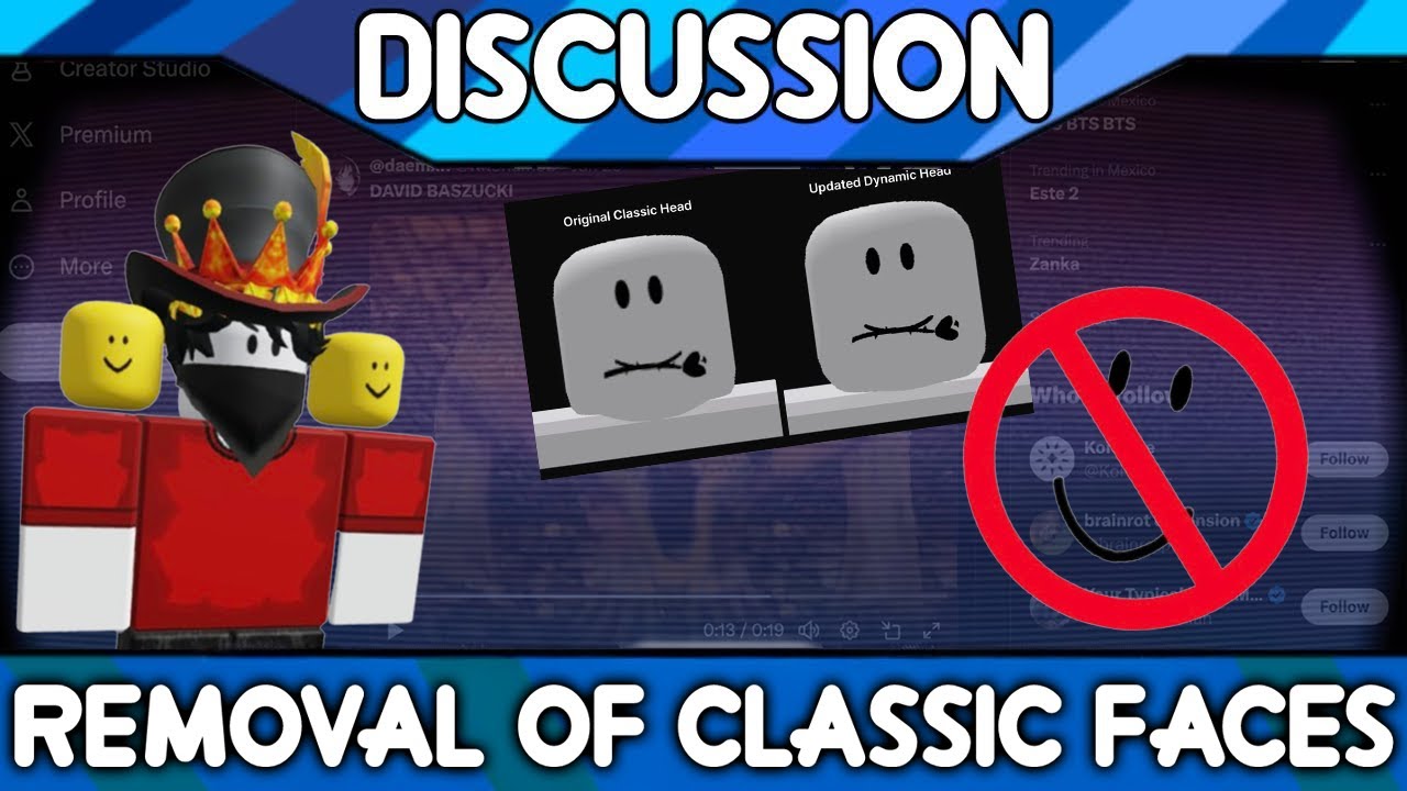 The Removal Of Classic Faces [A ROBLOX Discussion] - YouTube
