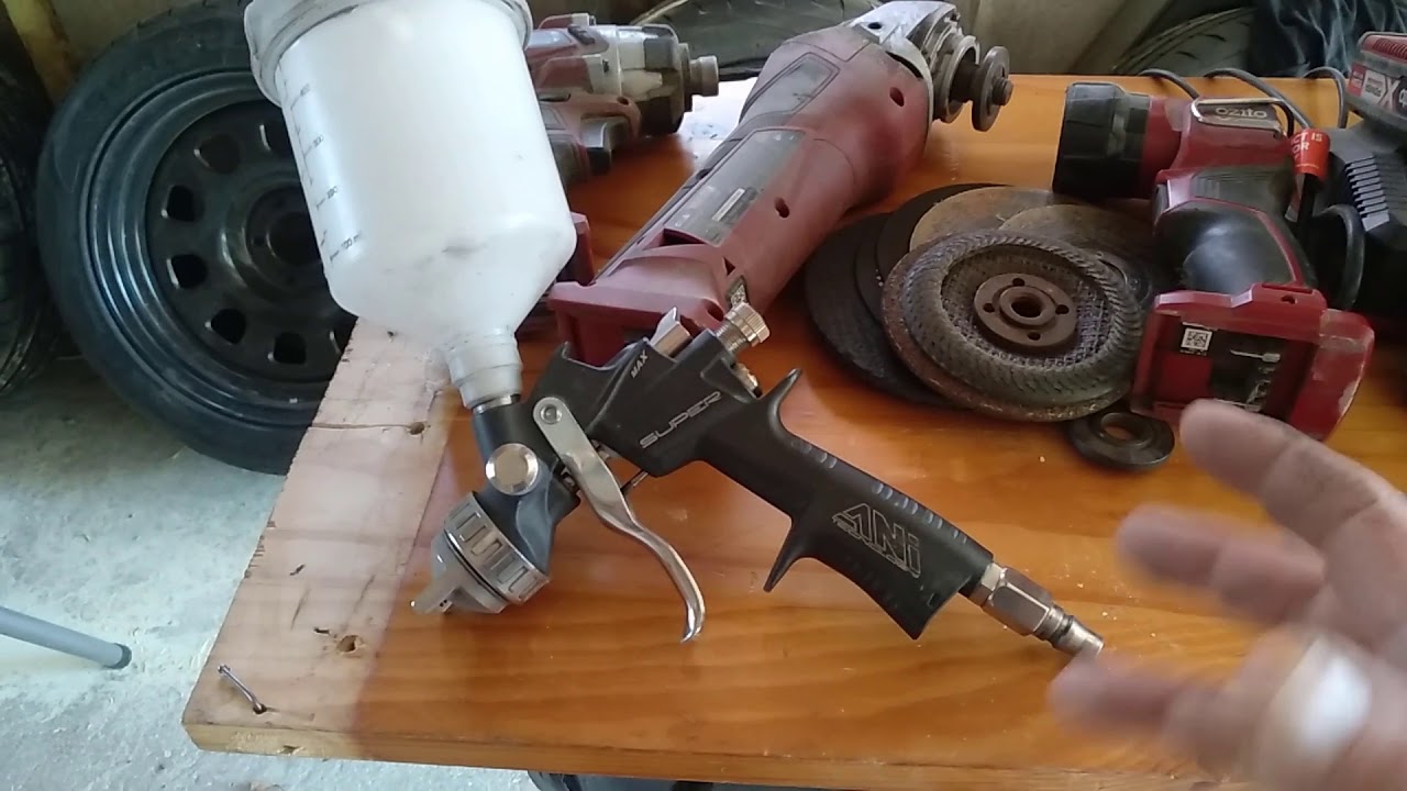 A.N.I. F1/N 1.8mm Spraygun from www.spraygunsdirect.co.uk - YouTube