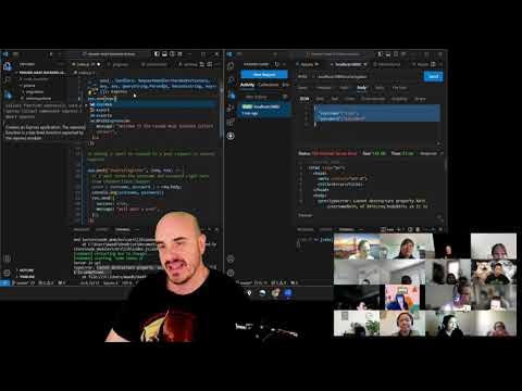 Lecture on Node Authentication with JWT, Bcrypt, Express, Prisma at Hackmyhead Coding Bootcamp ...