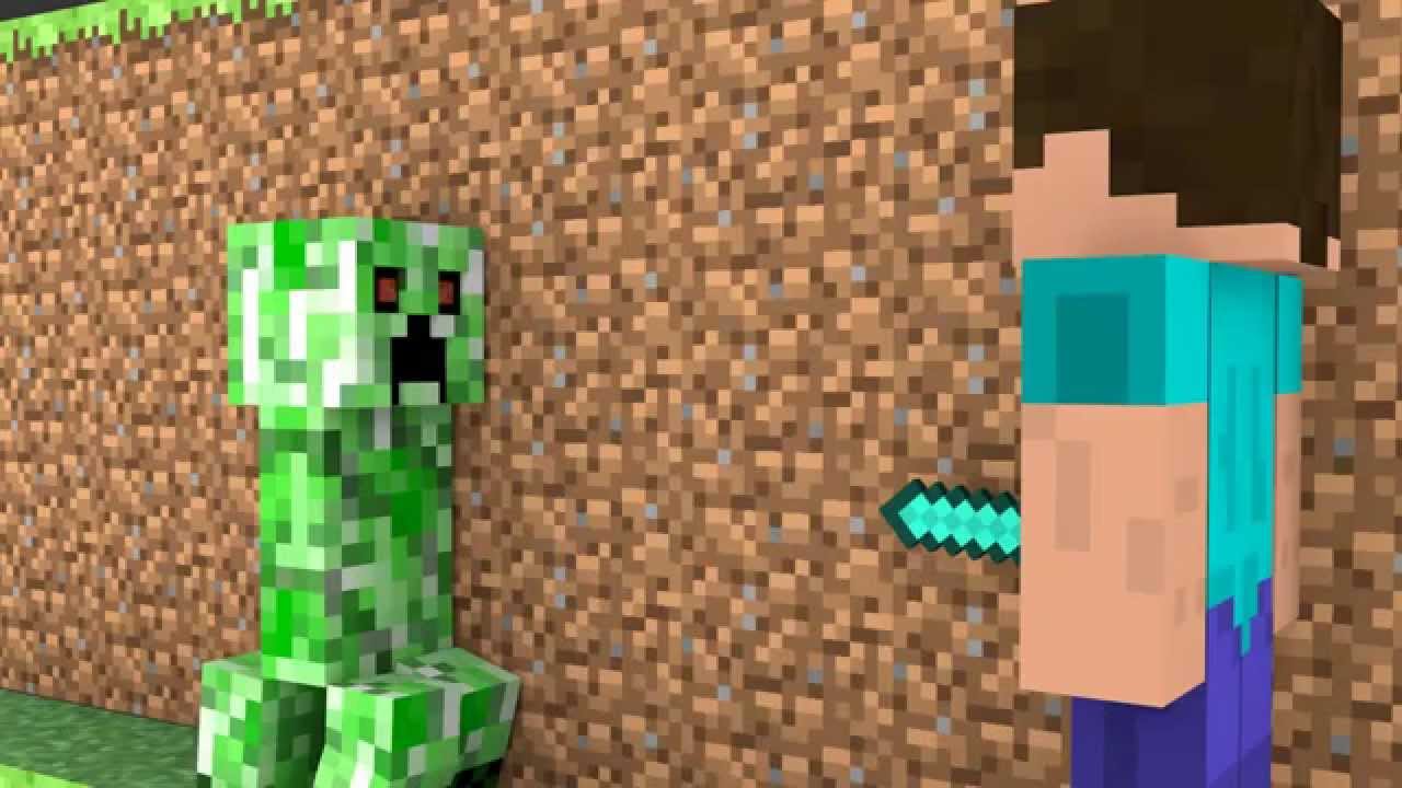 creeper death -minecraft animation - YouTube