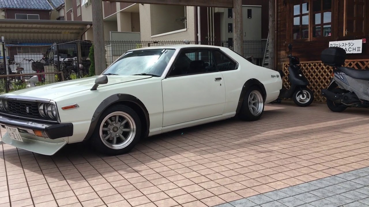 日産・スカイラインジャパンGTR仕様 C210型 ミクニソレックス タコ足マフラー デュアルマフラー 2.8リッター改 - YouTube