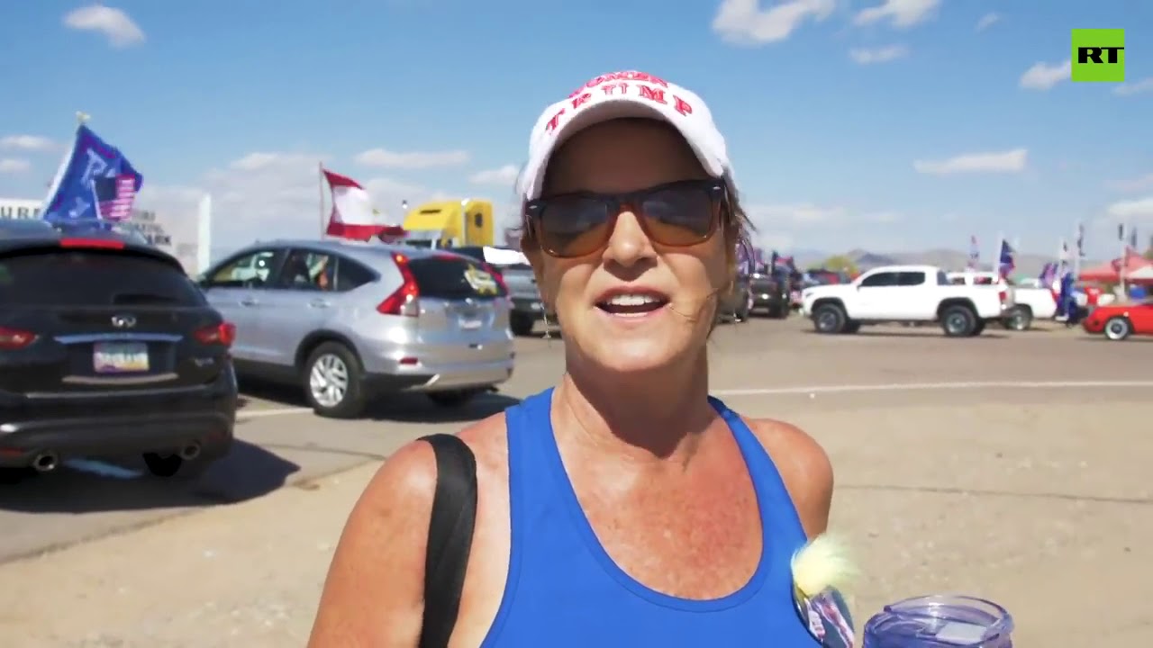 Arizona Trump supporters hold massive car rally - YouTube