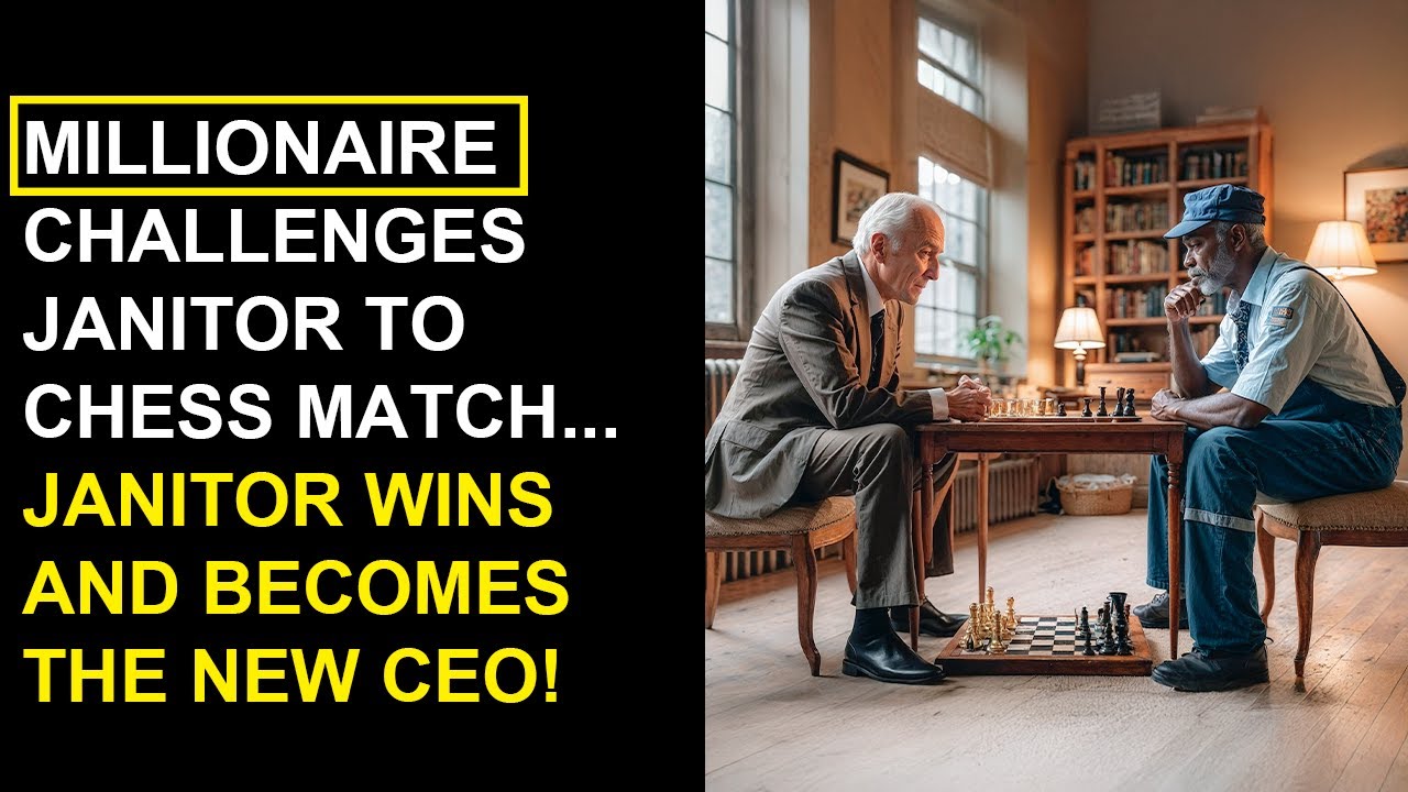 MILLIONAIRE CHALLENGES JANITOR TO CHESS MATCH, JANITOR WINS AND BECOMES ...