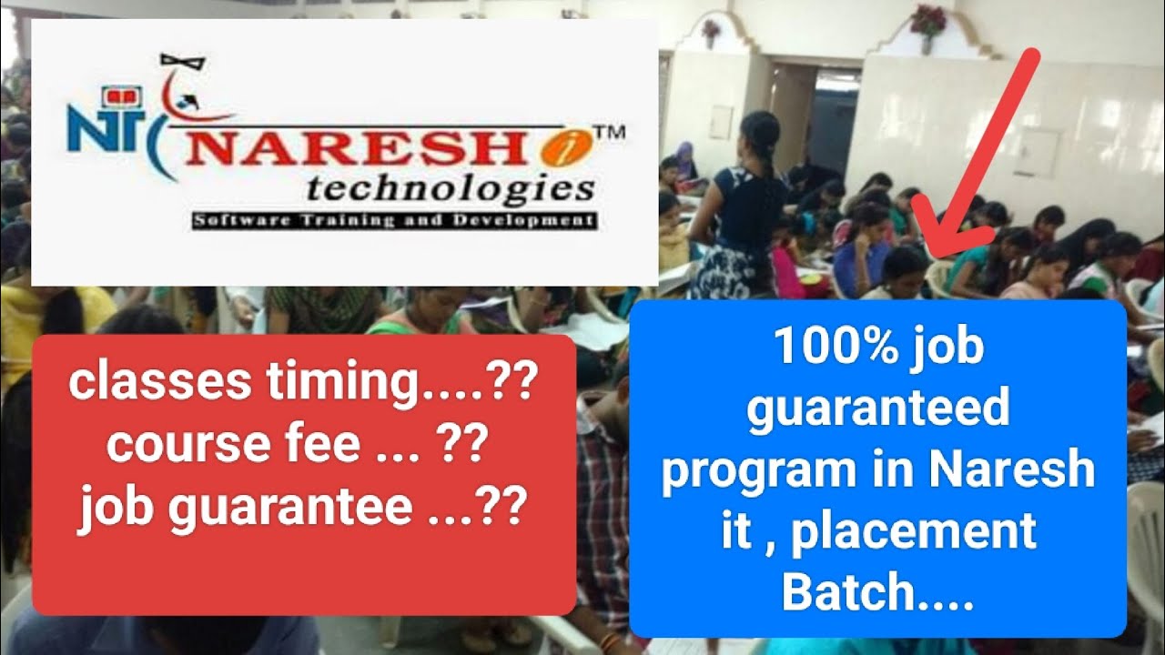 100 % job guaranteed program in Naresh it Ameerpet Hyderabad !! # ...