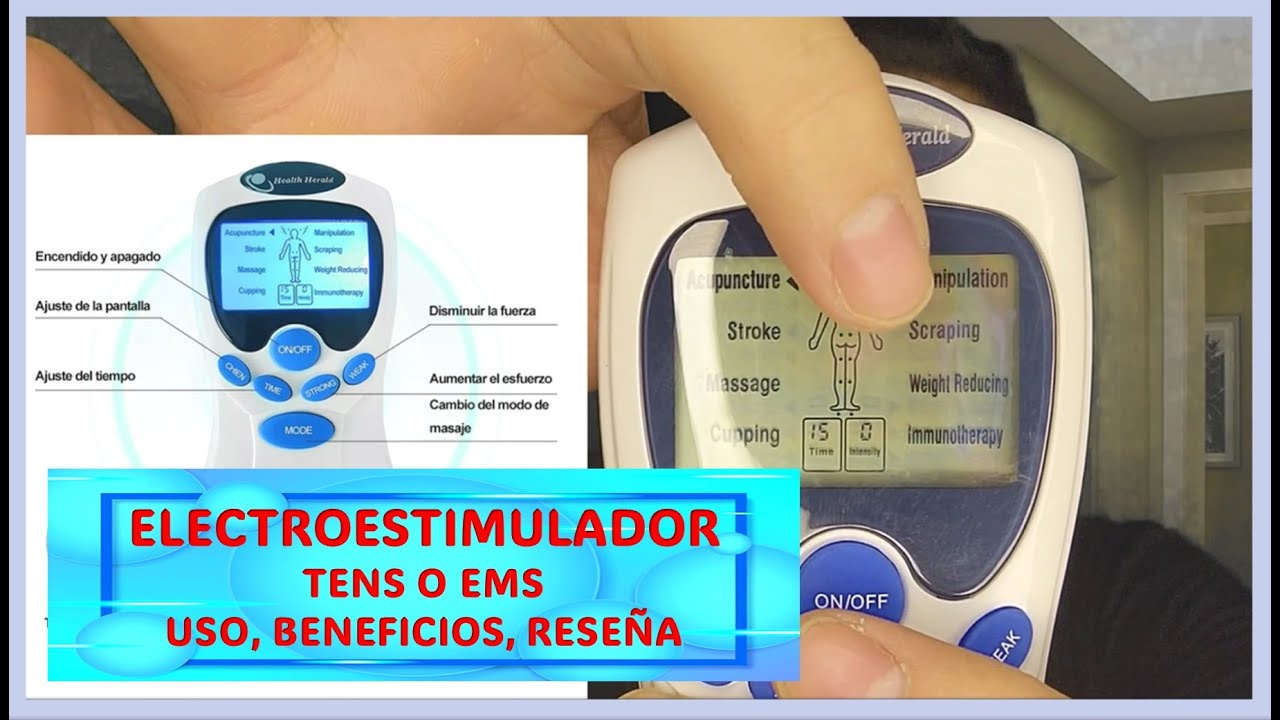 ELECTROESTIMULADOR | TENS O EMS Equipo Para Dolor y Regeneración ...