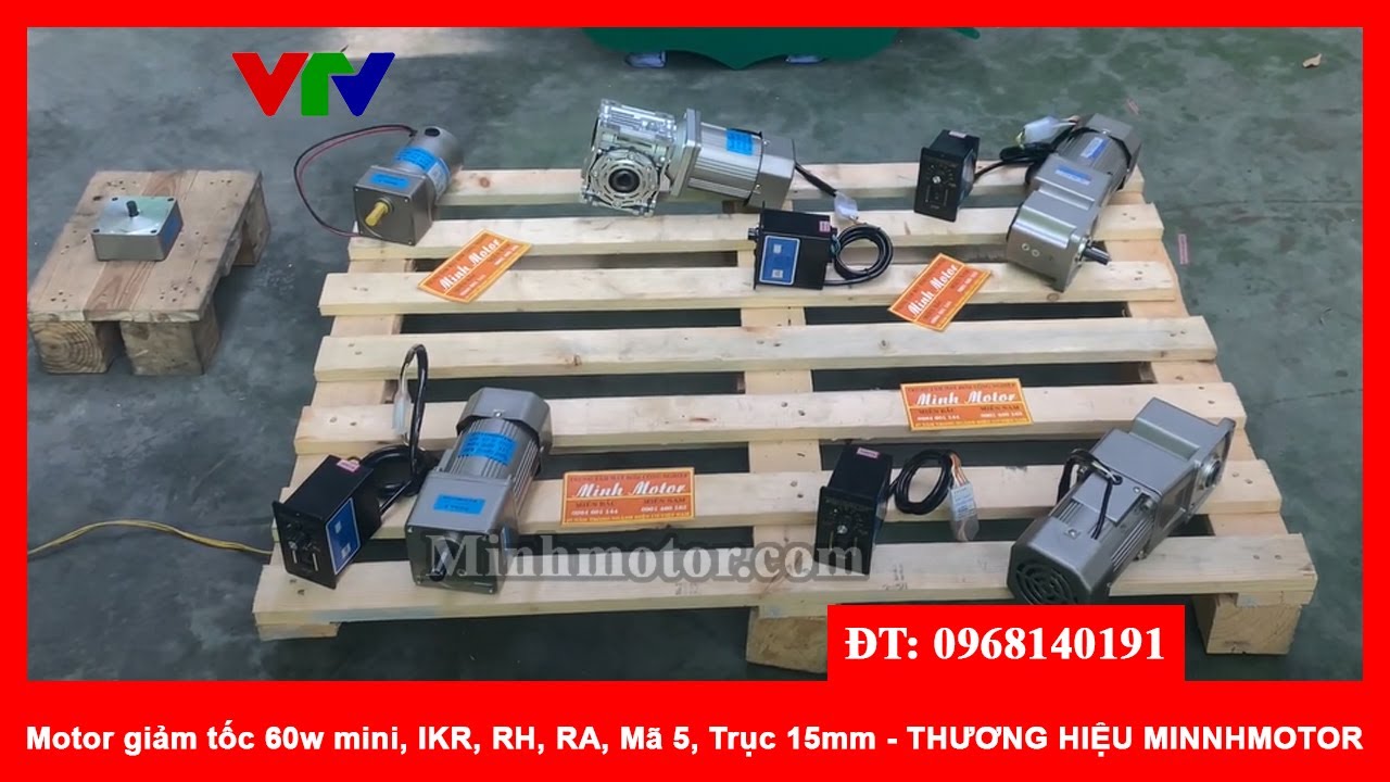 Motor giảm tốc 60w mini, IKR, RH, RA, Mã 5, Trục 15mm. Minhmotor ...