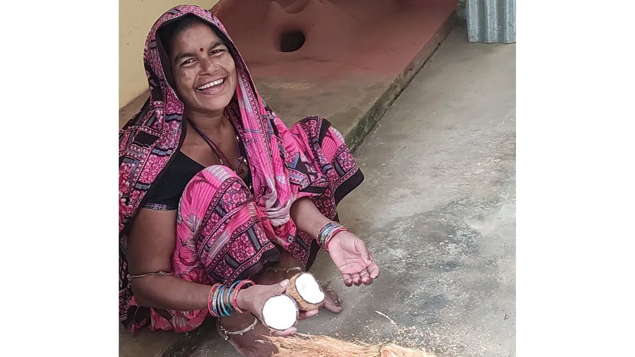 Coconut scrapping| How Villagers Scrap Coconut in Odisha - YouTube