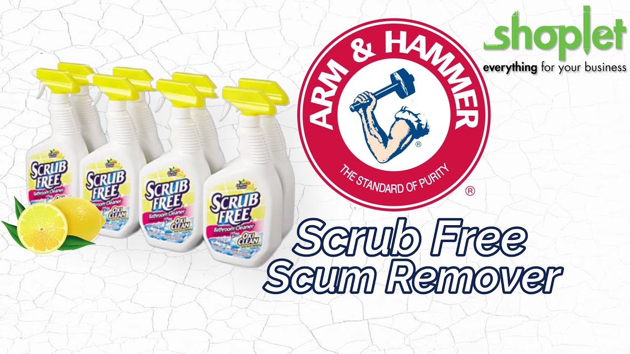 Arm And Hammer Scrub Free Soap Scum Remover - YouTube
