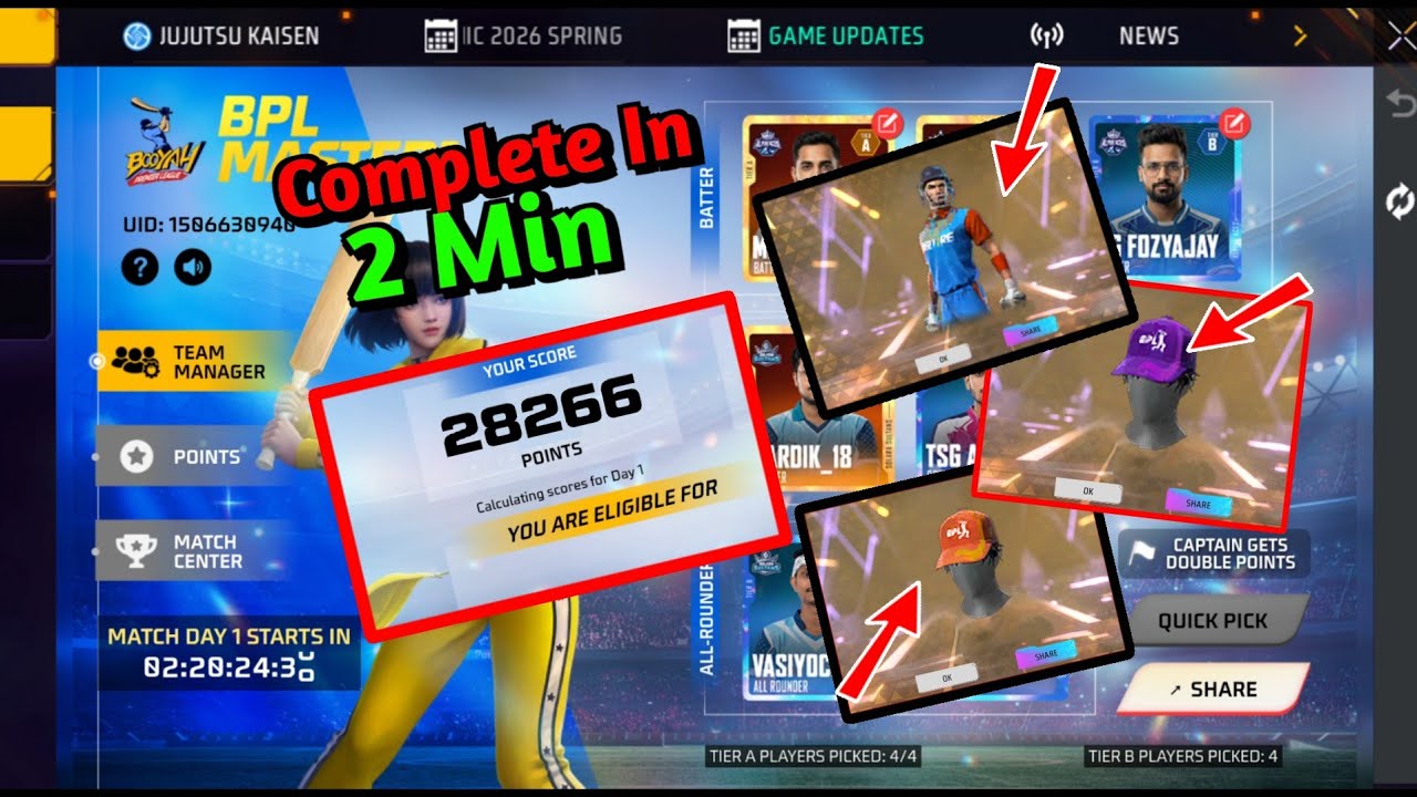 How to Complete BPL MASTERMIND event | free fire new event | ff new ...
