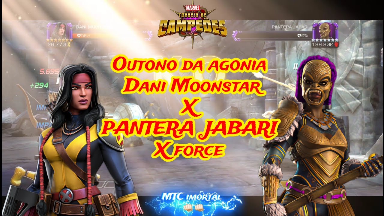 @mtcimortal Outono da agonia | DANI MOONSTAR X JABARI | X force | Mtc | Mcoc | Marvel. - YouTube