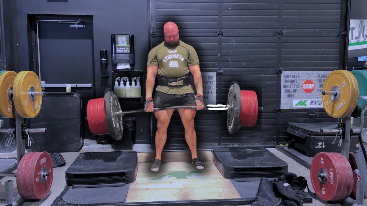 Raw Workout l 525kg 18" Deadlift Training - YouTube