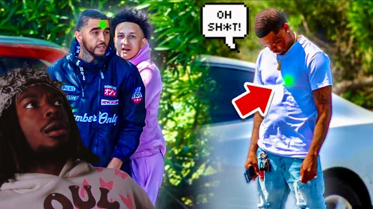Pointing Green Beams At Thugs Prank GONE VERY WRONG! | REACTION 🤣 - YouTube