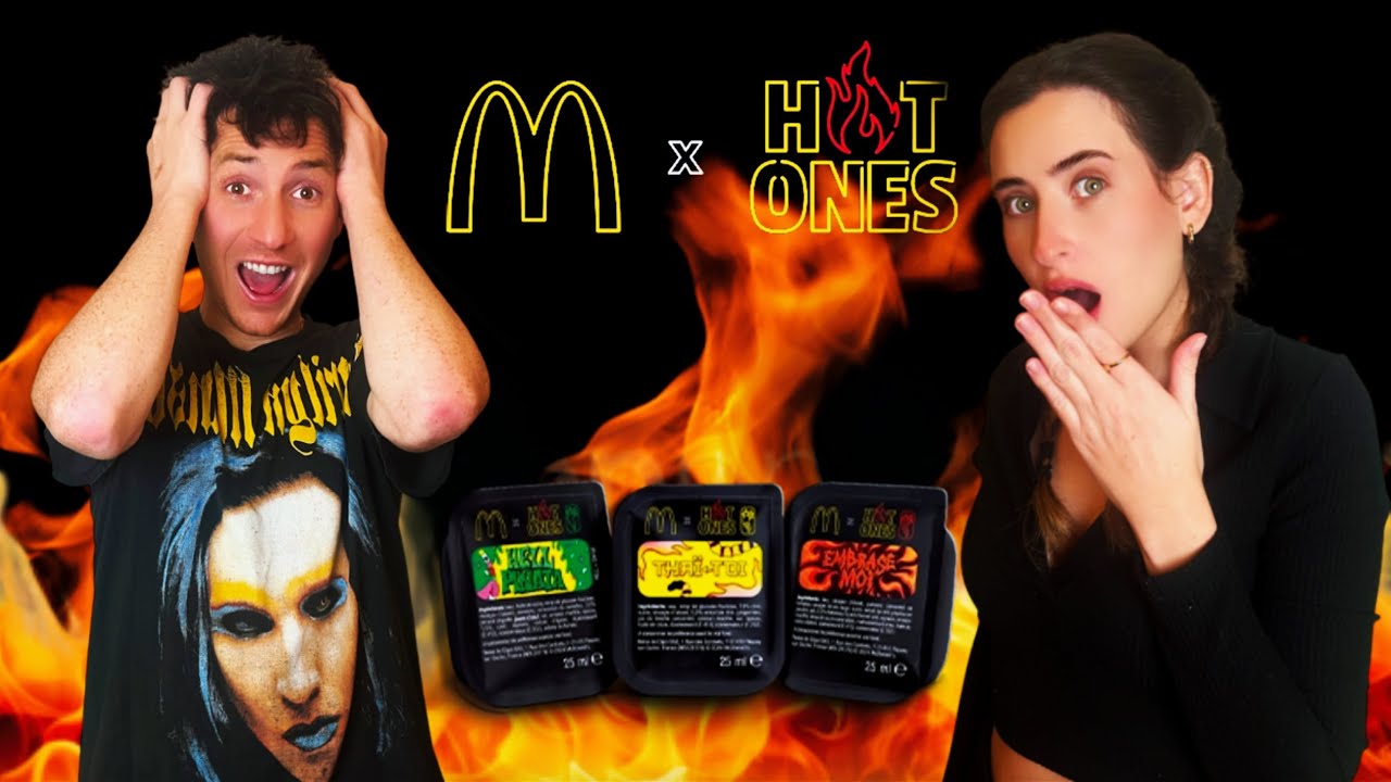 On teste les sauces Hot Ones X McDo (Clara n’en peut plus !) 🌶️🔥 - YouTube