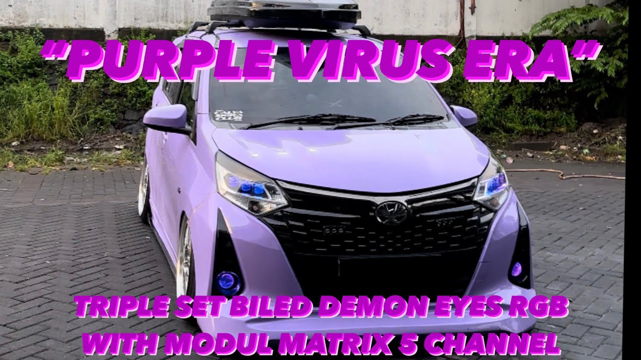 NO COAK COAK, TOYOTA CALYA PASANG TRIPLE BILED DENGAN BRACKET PNP ...