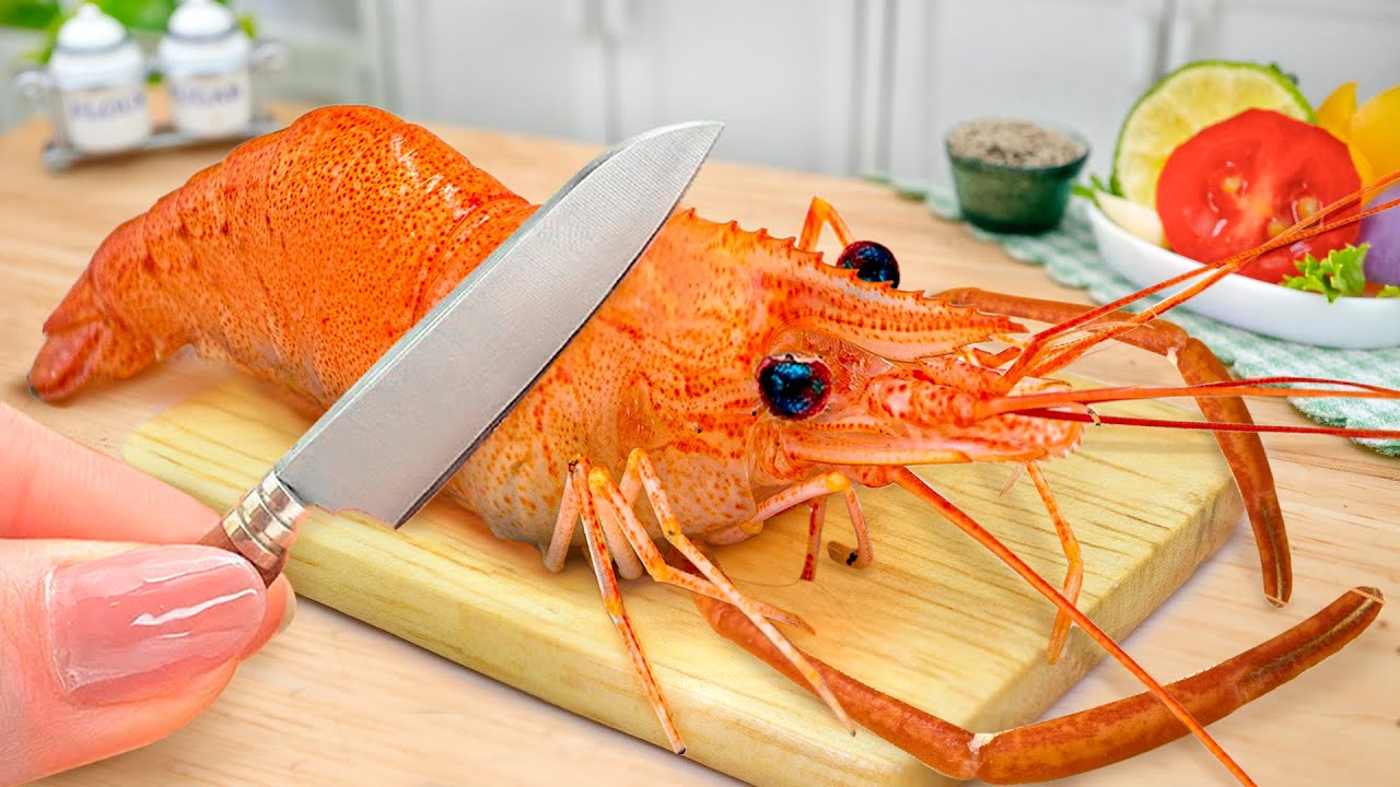 Mini Yummy 🦐 Garlic Butter Shrimp Mini Seafood Recipe Cooking In ...