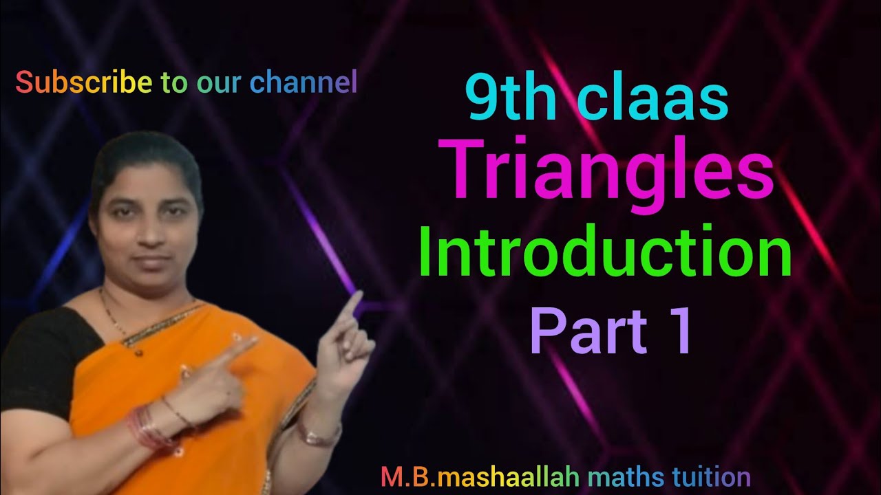 9th class triangles introduction part 1 - YouTube