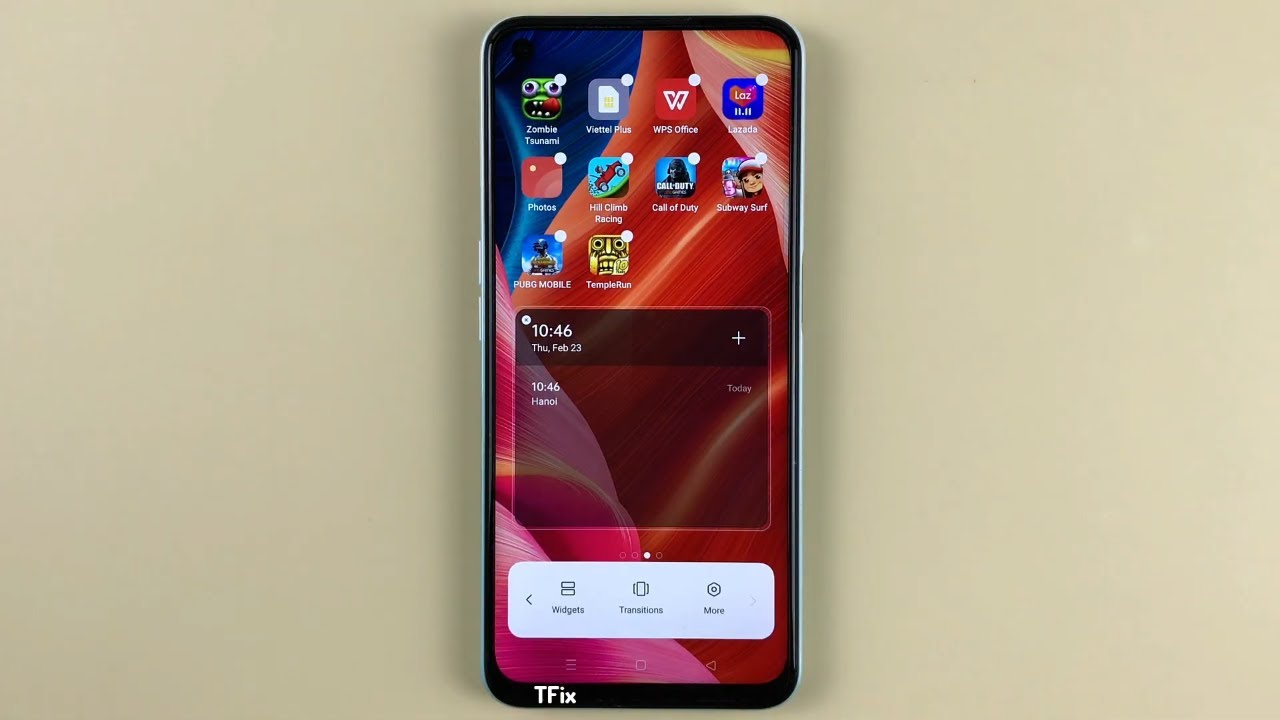 Widgets on OPPO A52 Android 11 - YouTube