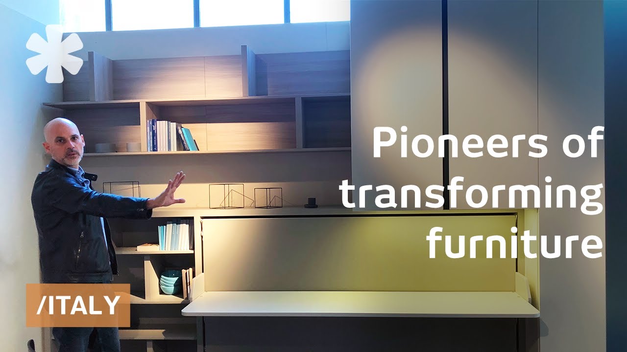 Clei: Italian family shapes high end space-saving furniture - YouTube
