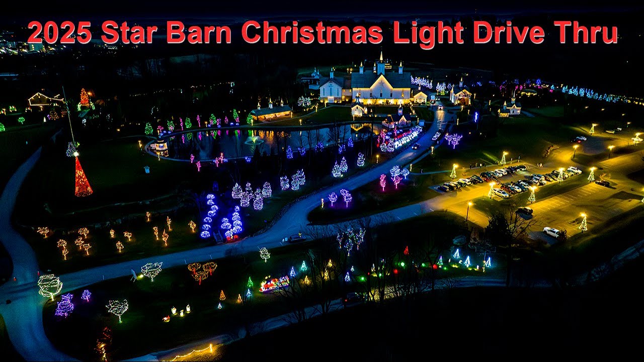 Star Barn Christmas Lights