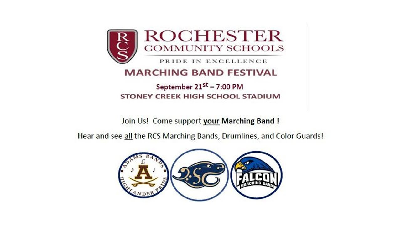2024 Rochester Community Schools Marching Band Festival - YouTube