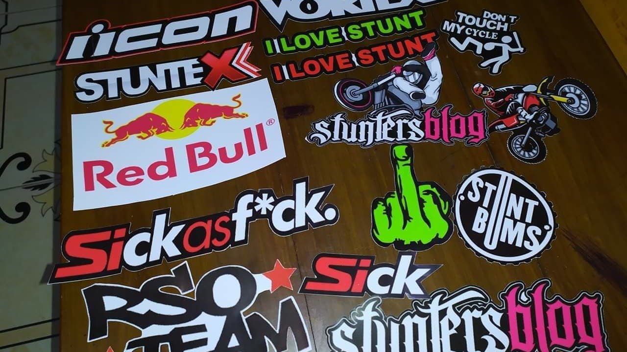 CUSTOM Stickers for cycle and motorbike in BANGLADESH - YouTube