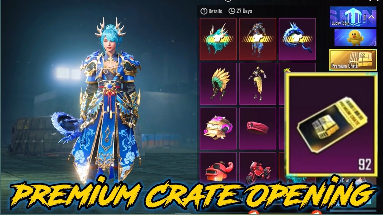 BGMI PREMIUM CRATE | CRATE OPENING | BGMI CRATE OPENING | NEW CREATE ...