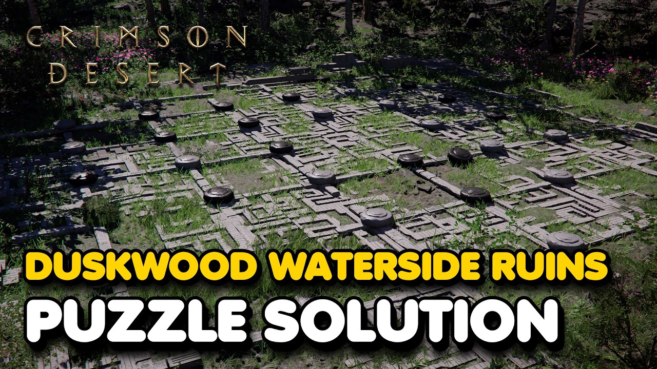 Crimson Desert - Duskwood Waterside Ruins Puzzle Solution - YouTube