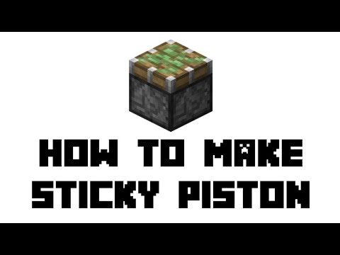 How to make sticky piston in Minecraft | Minecraft video | # ...