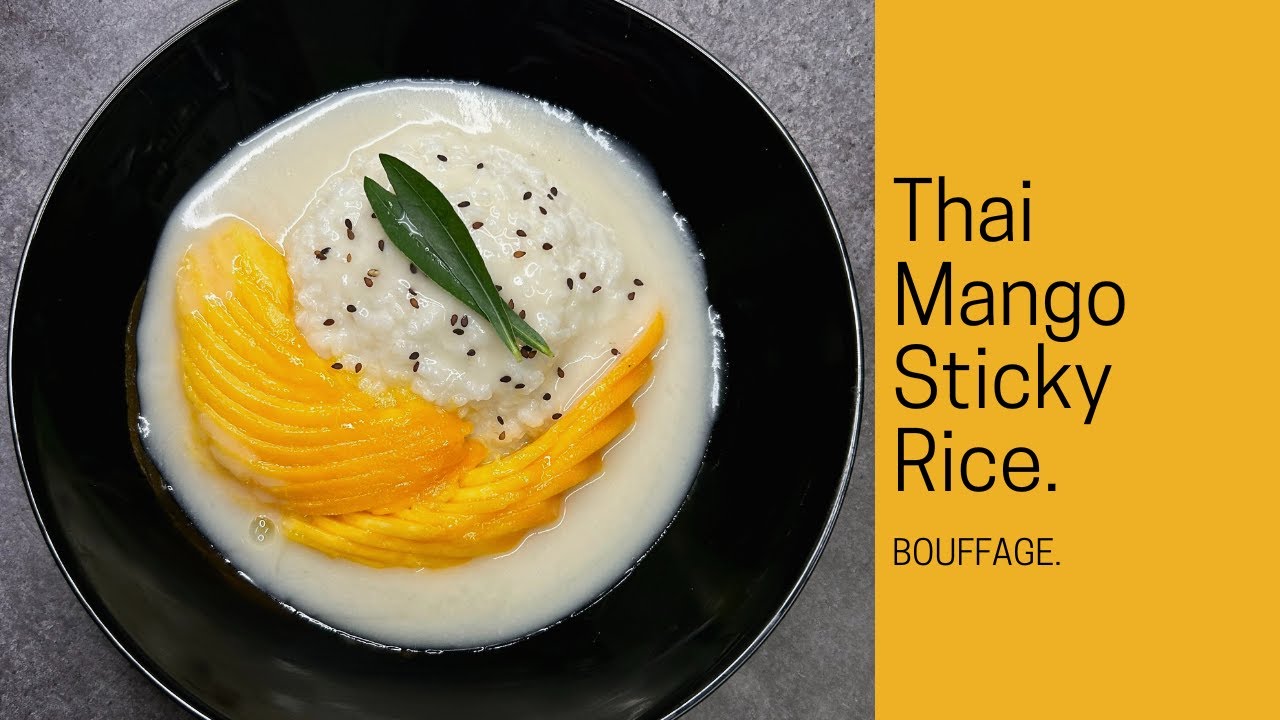 | Thai street food | Mango sticky rice | Dessert recipe | Traditional ...
