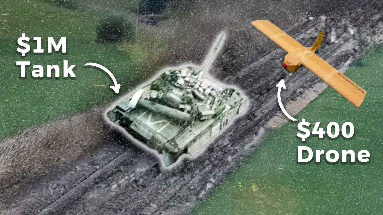 Ukraine's flat-pack cardboard drones destroying Russian tanks - YouTube