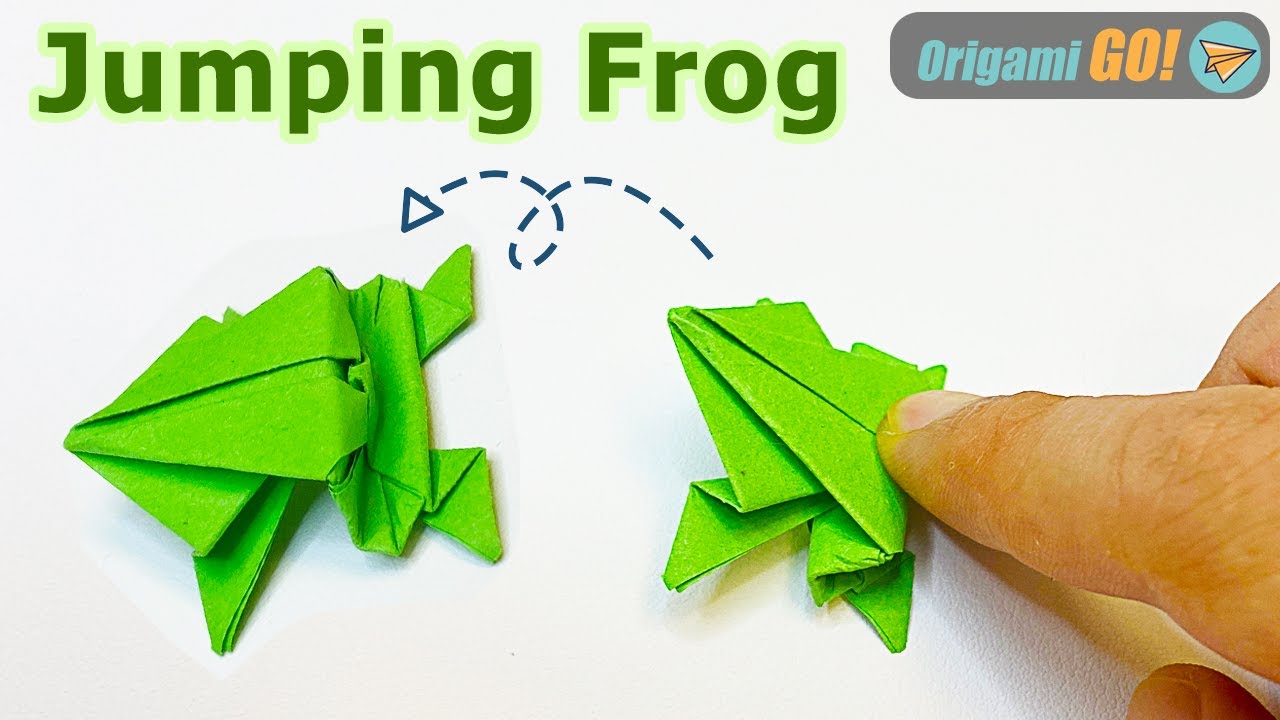 Step-by-Step: How to Make a Paper Jumping Frog - Easy Origami Tutorial ...