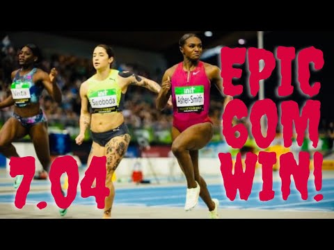 This is how Asher-Smith defeated Swoboda with a great start and an electric finish in 7.04 for gold.