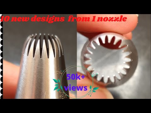 195 Nozzle Designs|Cake Nozzle Design Idea For Cake Decoration|Trending ...