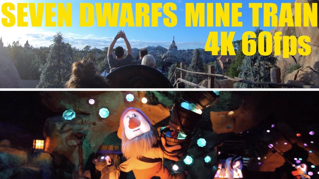 Seven Dwarfs Mine Train Roller Coaster Magic Kingdom 4K Ultimate Ride ...