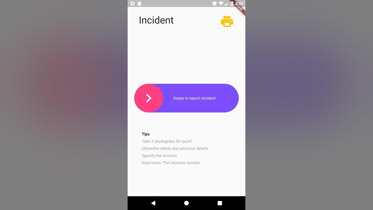 Flutter Accident Reporting App Demo - YouTube