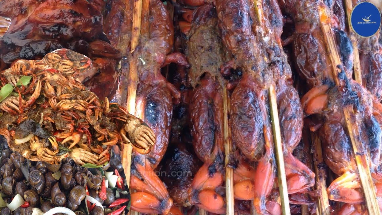 Street Food 123 | Grilled frogs, fried crabs, fried snails, fried ...