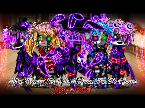 Afton Family Stuck In A Room For 24 Hours / Part 1/Day 1 / 24/72 Hrs / My AU / FNaF / Sparkle_Aftøn