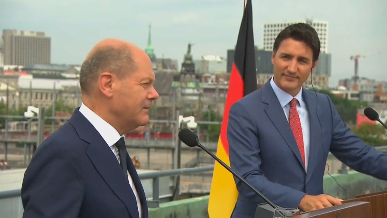 PM Justin Trudeau holds news conference with German Chancellor Olaf ...