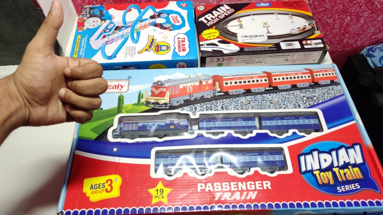 TOY TRAIN SET COLLECTION, CENTY TOYS INDIAN PASSENGER TRAIN, HIGH SPEED ...