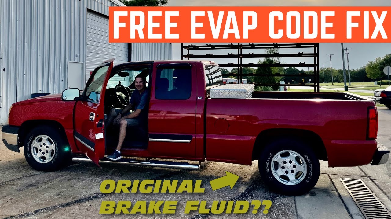 FIXING EVAP Code On A Chevy Silverado For FREE *NASTY Brake Fluid Bonus ...